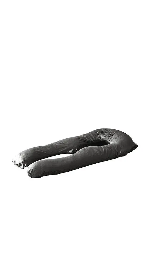 YANA SLEEP Eucalyptus Pillow Cover In Grey - Charcoal Grey