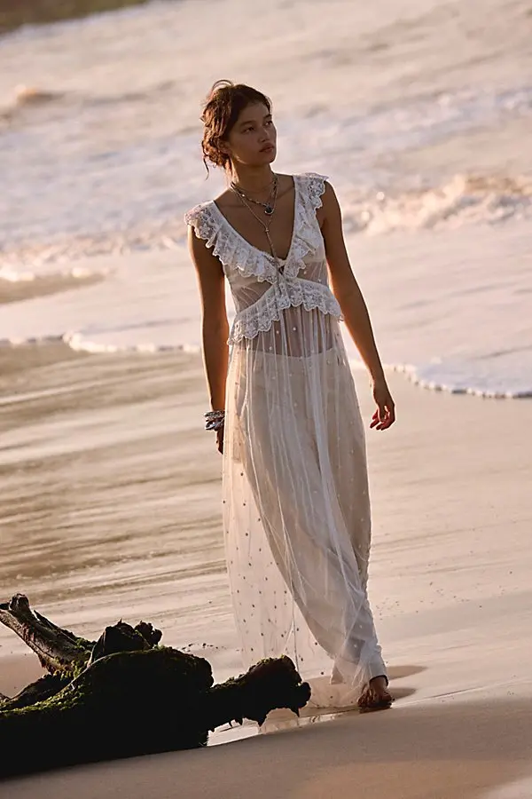 Free People Rosy Days Maxi Slip