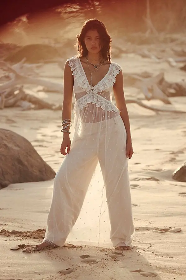 Free People Rosy Days Maxi Slip