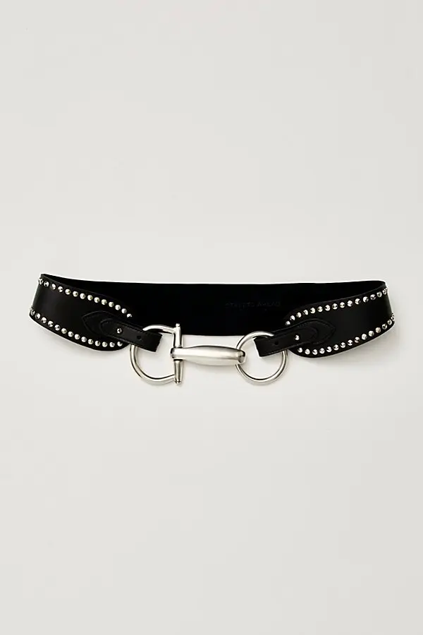 Free People Edge Of Town Stud Belt - Black