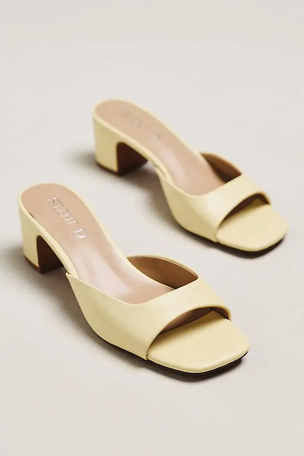 SILENT D Open-toe Heels - Yellow