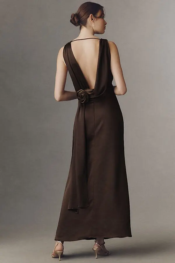 ELLIATT Roselle Open-back Gown