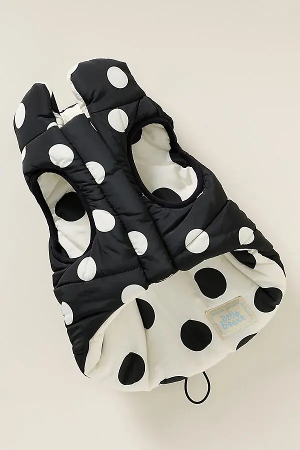 LITTLE BEAST Pet Puffer Jacket - Polka Dot