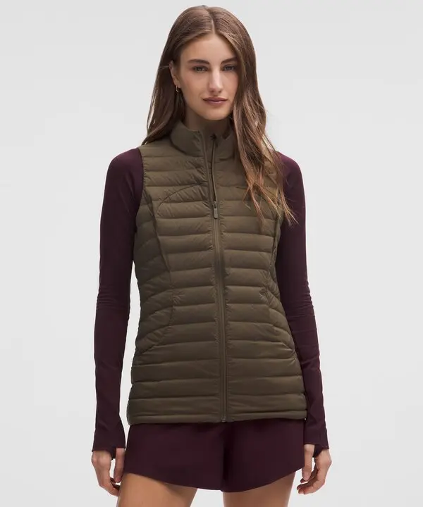 Lululemon Packable Down Vest - Olive Brown