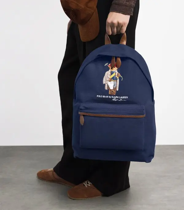 Polo Ralph Lauren Cotton Canvas Polo Bear Backpack