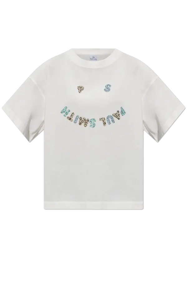 Paul Smith T-shirt With Printed Logo - White