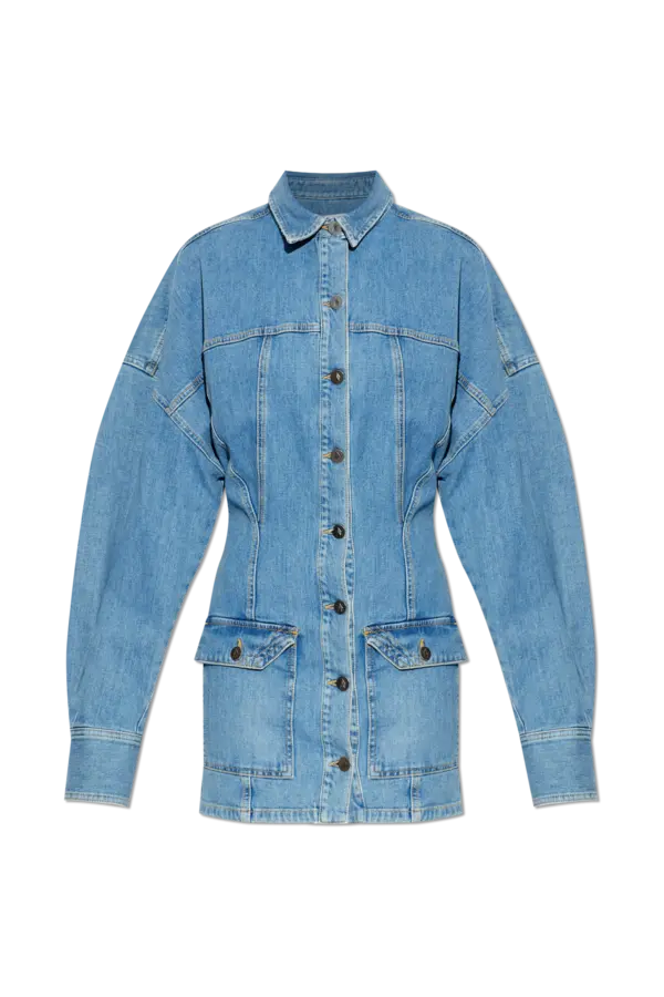 Attico Denim Mini Dress - Blue