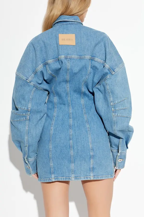 Attico Denim Mini Dress - Blue