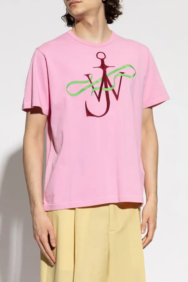 JW Anderson T-shirt With Logo - Pink