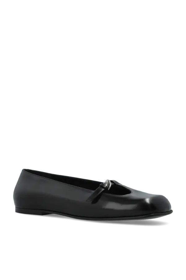 NODALETO Leather Ballerina Flats