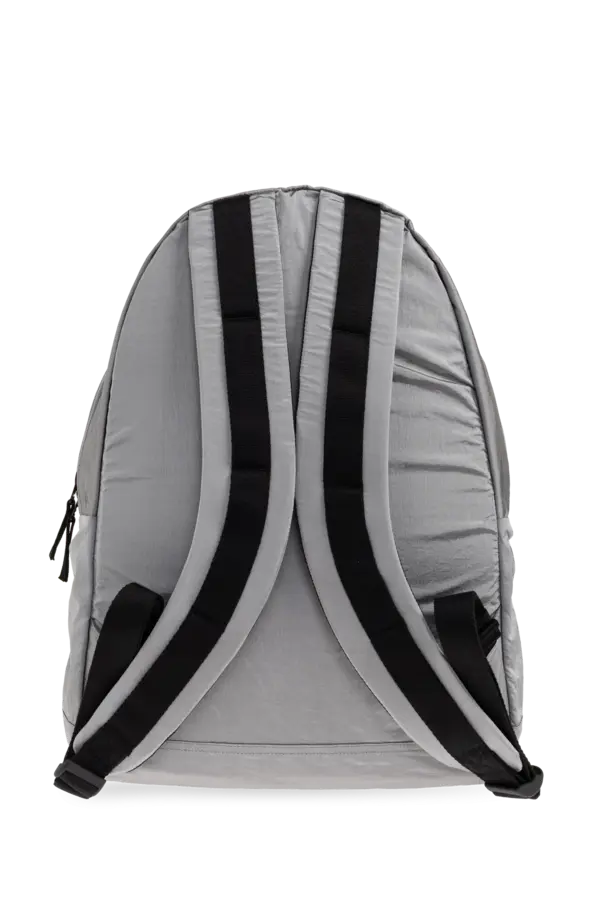Stone Island Backpack With Logo Patch - Grey