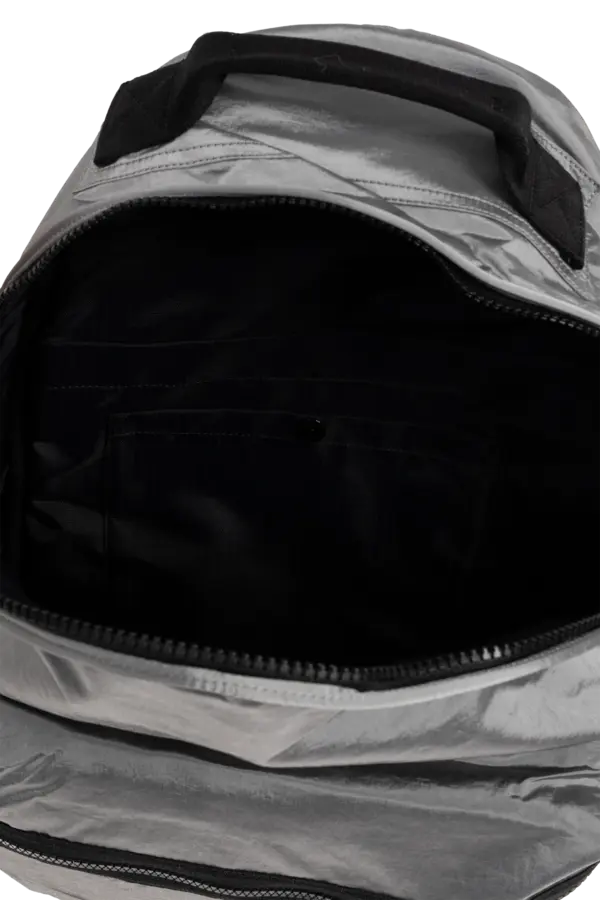 Stone Island Backpack With Logo Patch - Grey