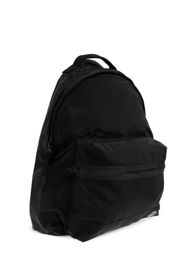 Stone Island Backpack With Logo Patch - Black