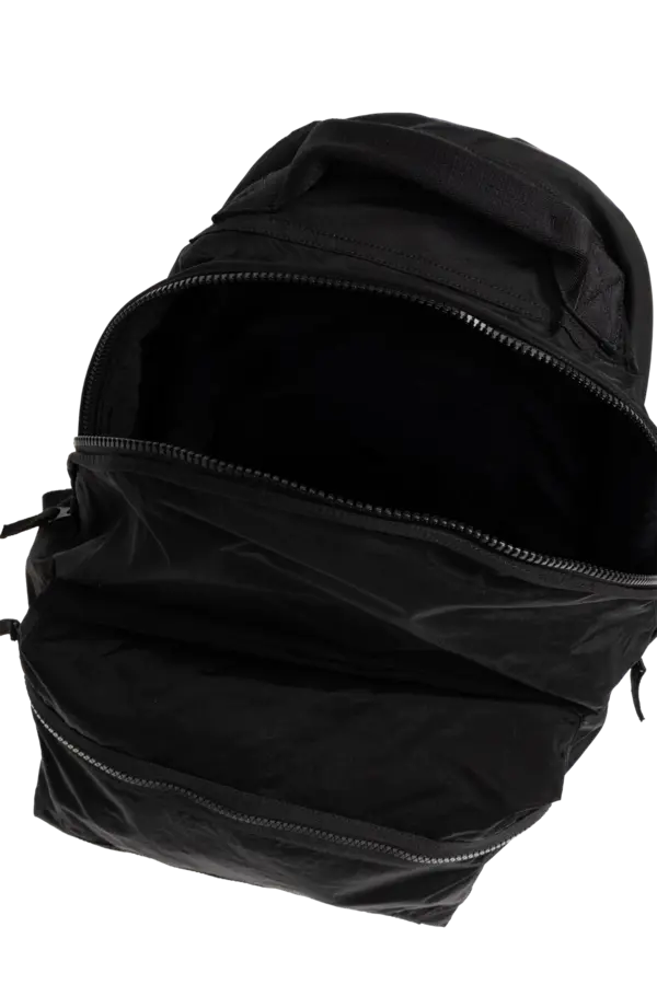 Stone Island Backpack With Logo Patch - Black