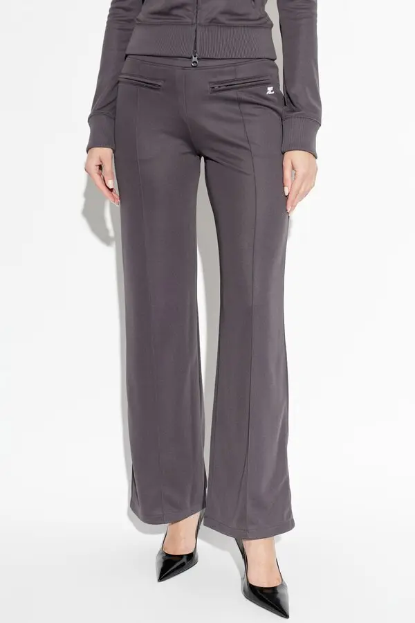 COURREGES Seam Detailed Joggers - Brown