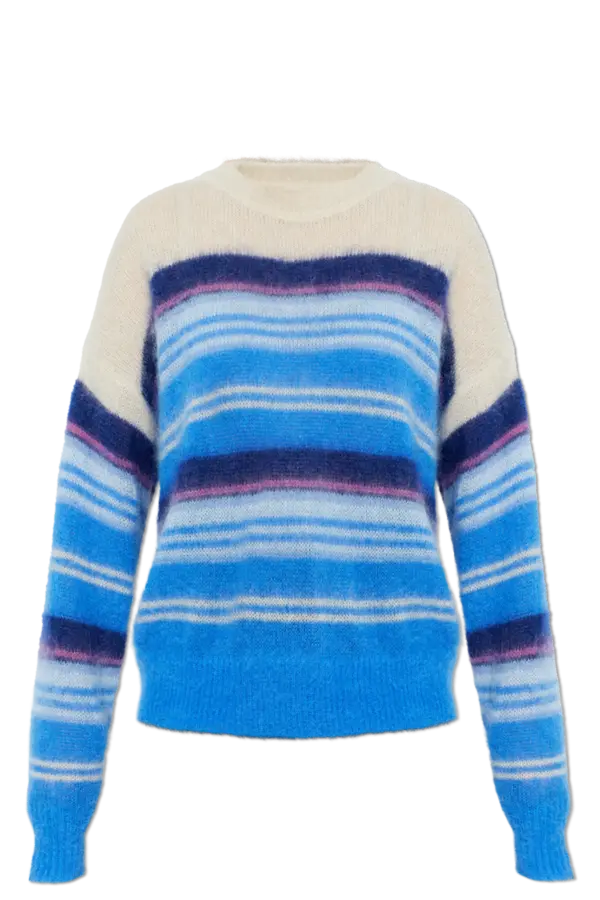 MARANT ETOILE Drussell Striped Sweater - Blue