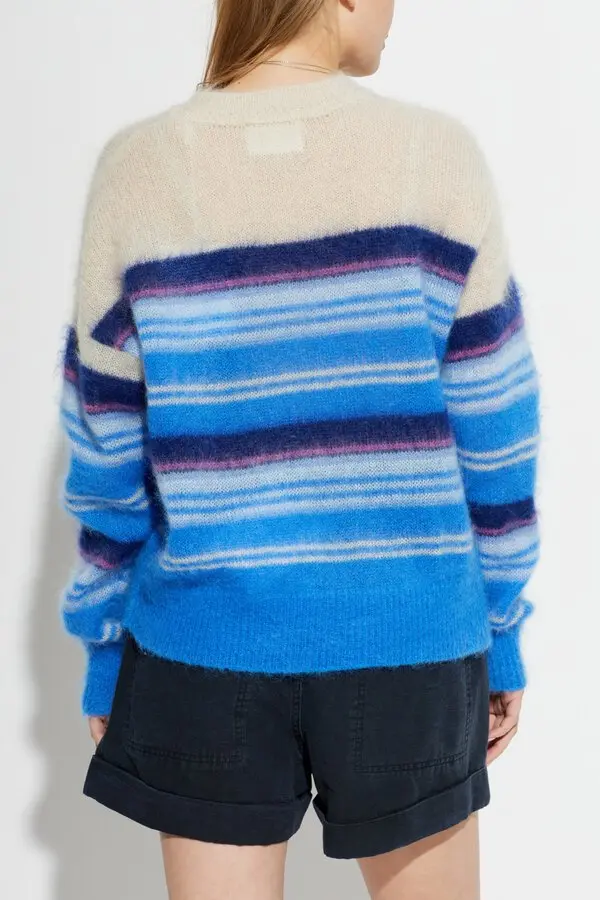 MARANT ETOILE Drussell Striped Sweater - Blue