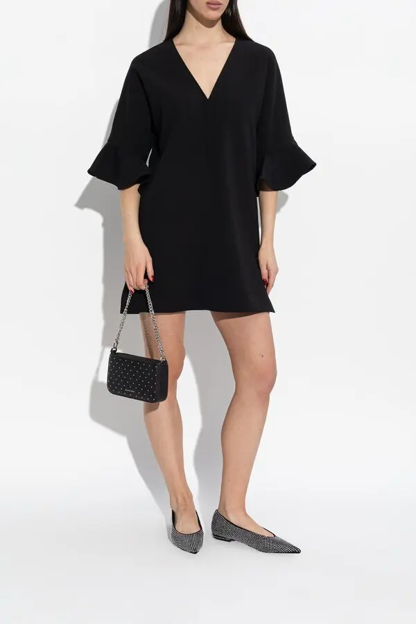ROTATE BY BIRGER CHRISTENSEN Sequined Leather Ballet Flats