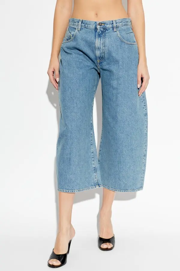 Attico Wide-leg Cropped Jeans - Blue
