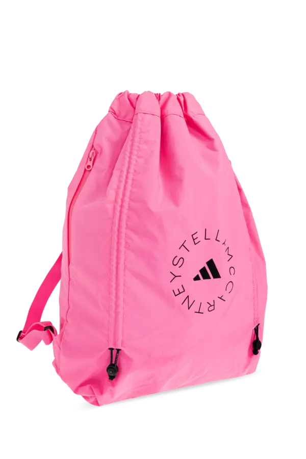 Adidas By Stella McCartney Printed Logo Backpack - Neon