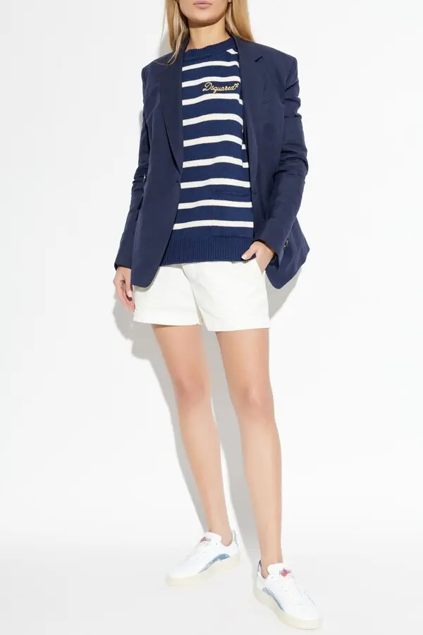 Dsquared2 Double-vented Blazer - Navy Blue