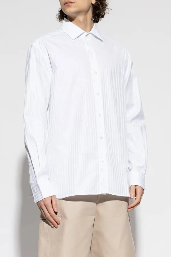 JW Anderson Shirt With Stripe Pattern - Blue