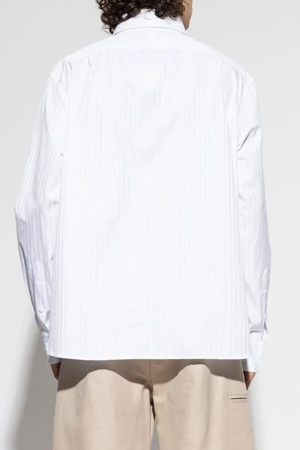 JW Anderson Shirt With Stripe Pattern - Blue