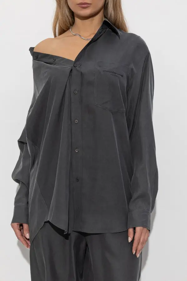 Alexander Wang Silk Shirt With Logo
