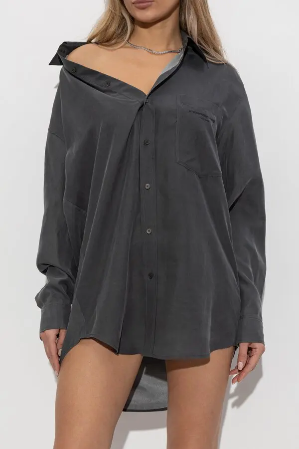 Alexander Wang Silk Shirt With Logo
