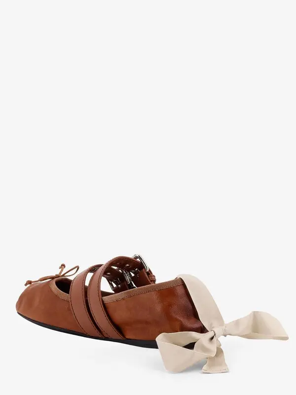 Miu Miu Leather Shoes - Brown
