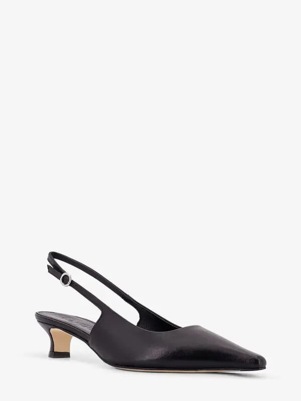 AeydĒ Catrina Leather Slingbacks - Black