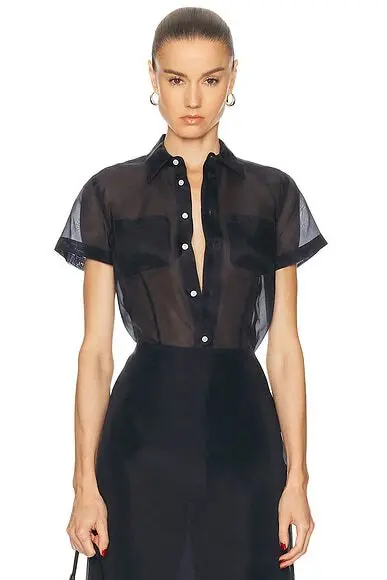 Polo Ralph Lauren Button-front Silk Shirt