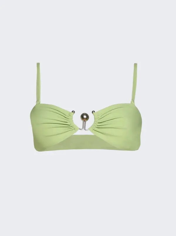 Christopher Esber Ruched Prong Bandeau - Green