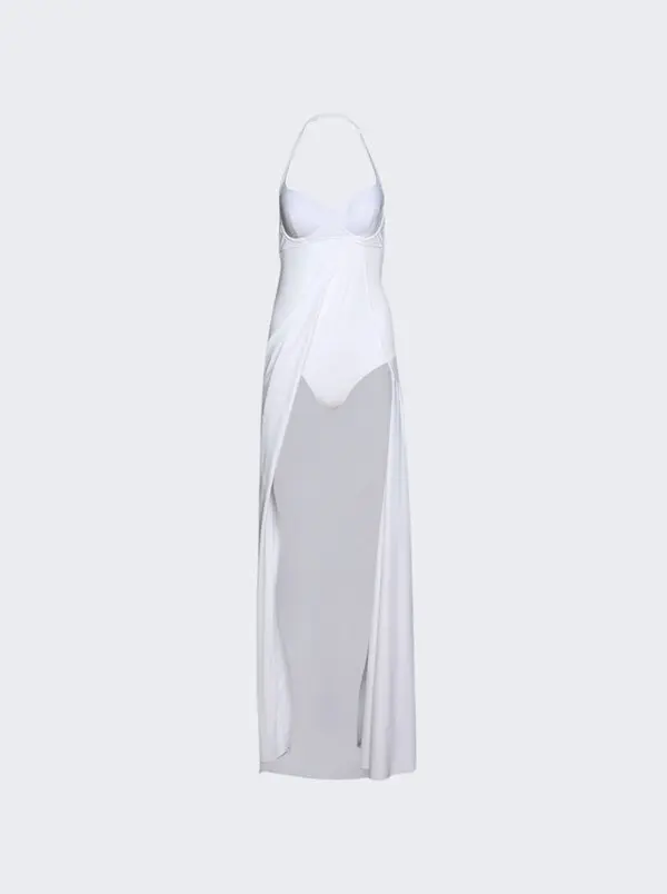 Balenciaga Swimsuit Maxi Dress - White