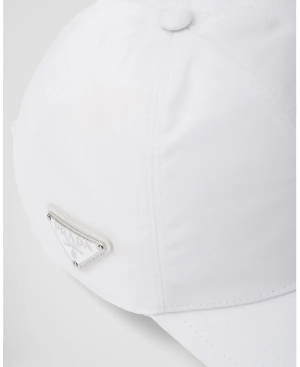 Prada Re-nylon Baseball Cap - White