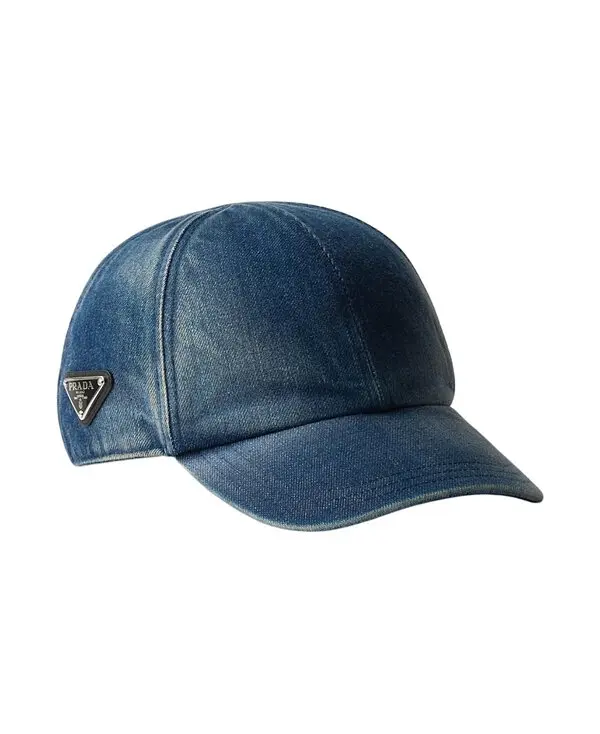 Prada Denim Baseball Cap - Blue