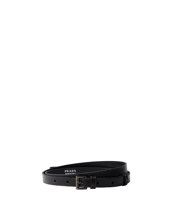 Prada Leather Belt - Black