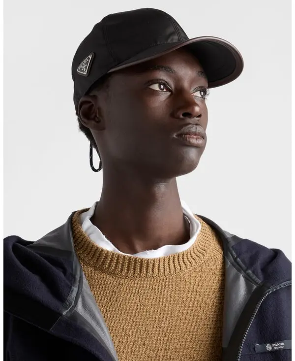 Prada Speedrock Re-nylon Baseball Cap - Black