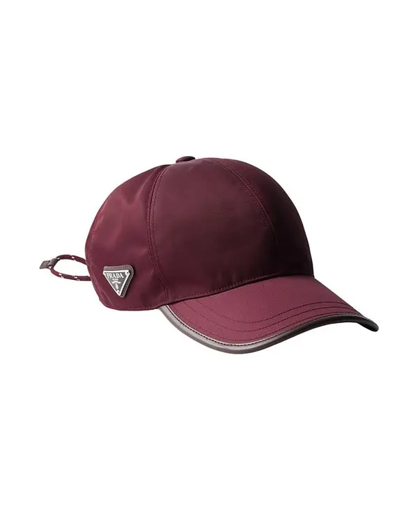 Prada Speedrock Re-nylon Baseball Cap - Burgundy