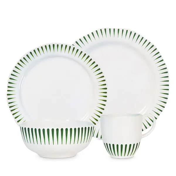 JULISKA Sitio Stripe Four-piece Place Setting - Basil