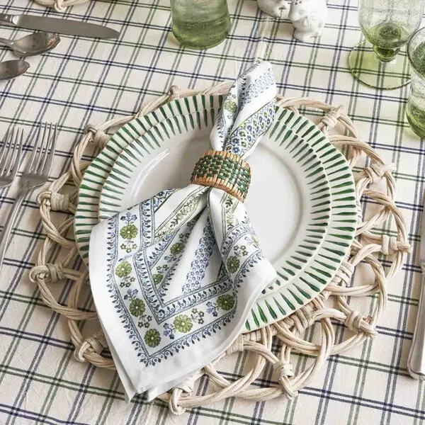 JULISKA Sitio Stripe Four-piece Place Setting - Basil