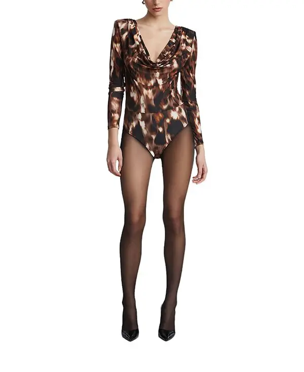 Bcbgmaxazria Printed Bodysuit