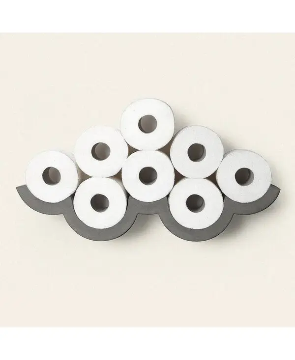UNCOMMON GOODS Cloudy Day Toilet Paper Storage
