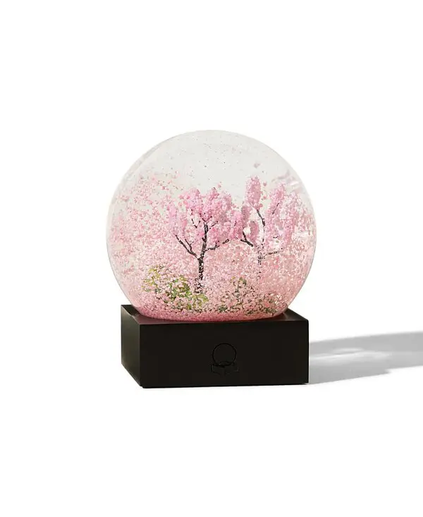 UNCOMMON GOODS Cherry Blossom Snow Globe Coolsnowglobes - Pink