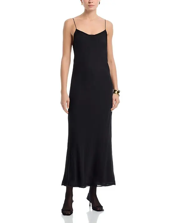 TOTEME Silk Slip Dress - Black