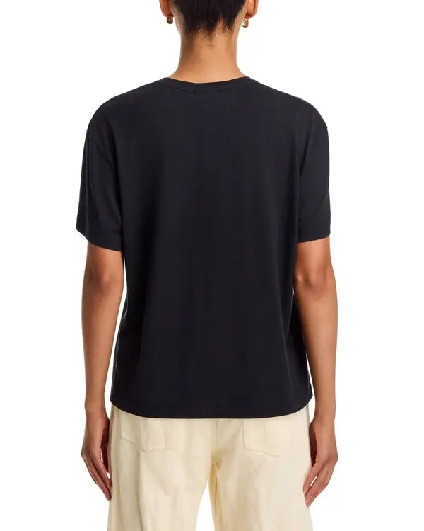 TOTEME Relaxed Fit Crewneck T-shirt - Black