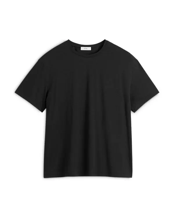 TOTEME Relaxed Fit Crewneck T-shirt - Black