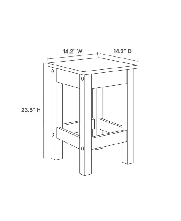 MODWAY Meadowbrook Kitchen Island And Stool, Set Of 3