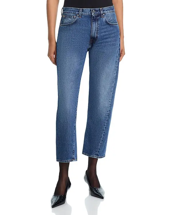 TOTEME Twisted Seam Denim Jeans - Washed Blue