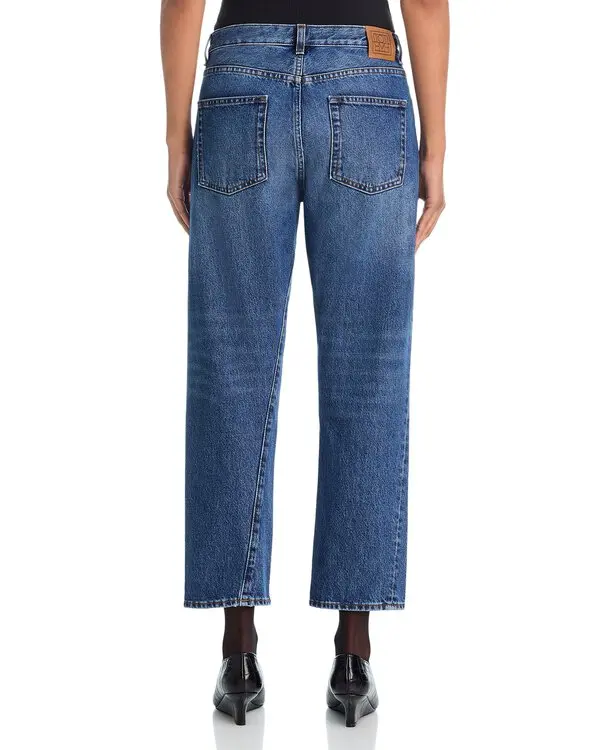 TOTEME Twisted Seam Denim Jeans - Washed Blue